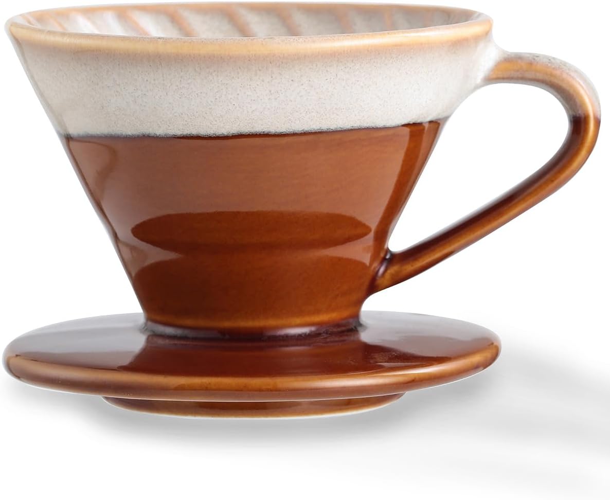 Amazon.com: Aroplor 01 Ceramic Coffee Dripper Filter Pour Over Coffee ...