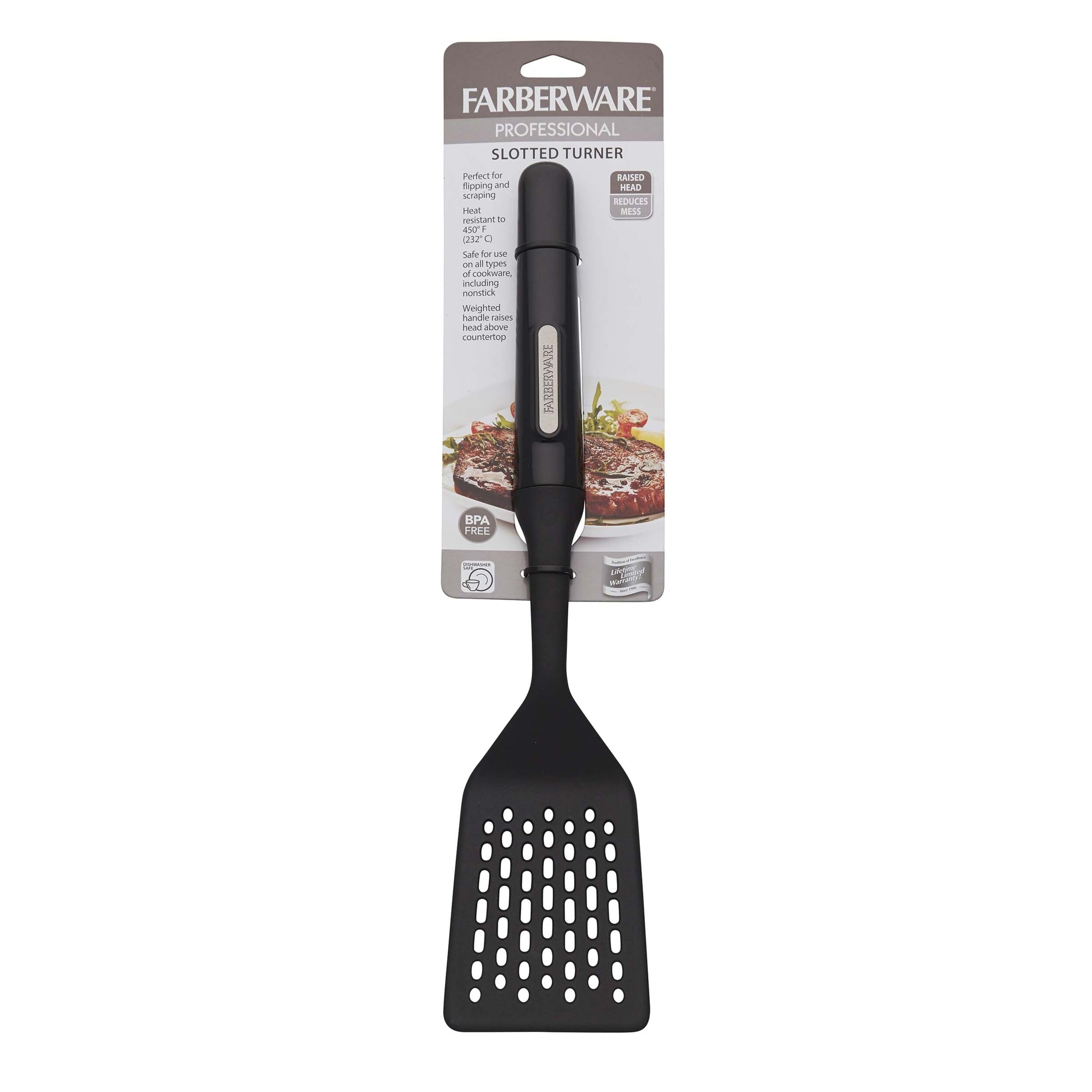Farberware Slotted Turner Silicone Flexible Turner Or Fish Slice