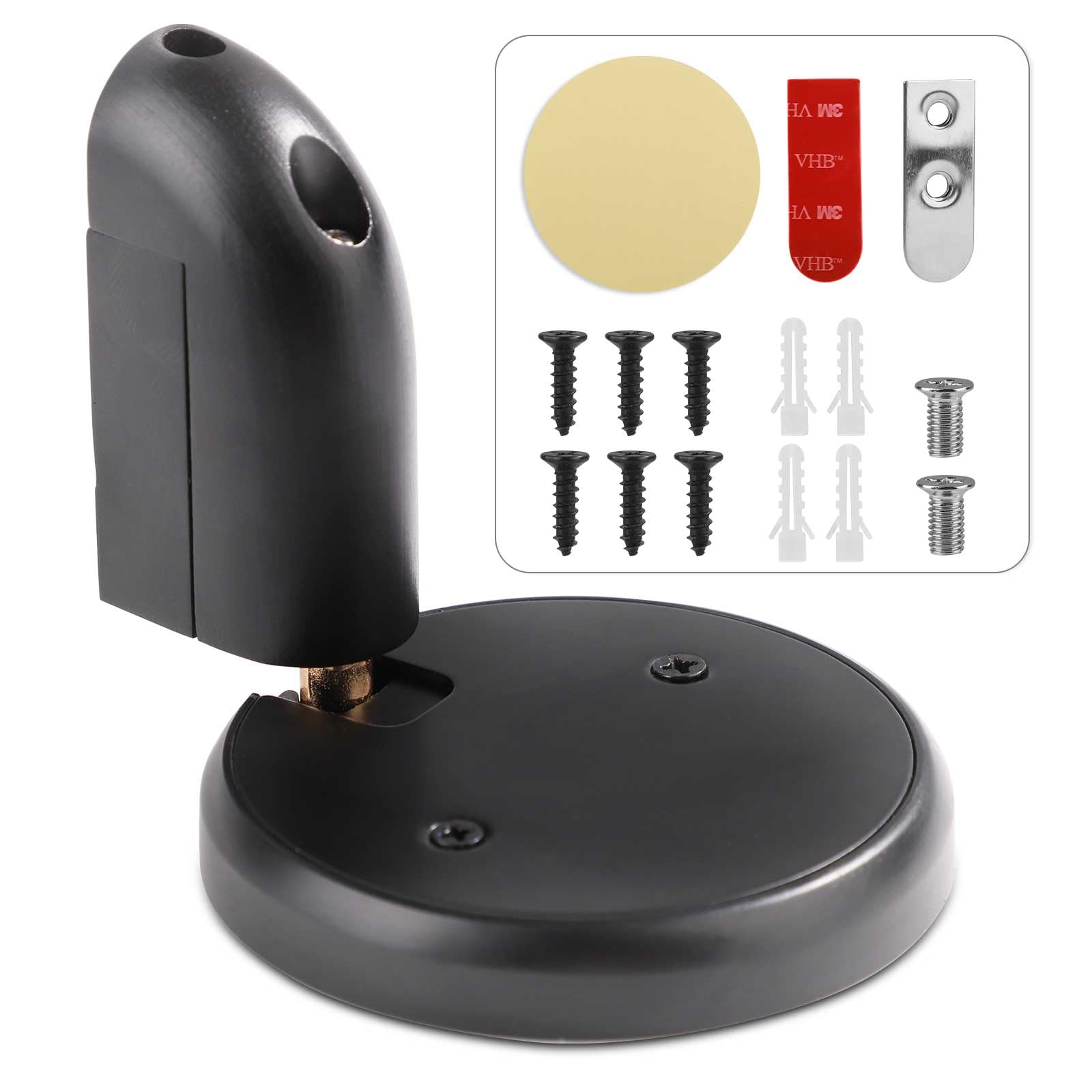 Amazon.com: Magnetic Door Stopper, Black Silent Door Stopper No Drill ...