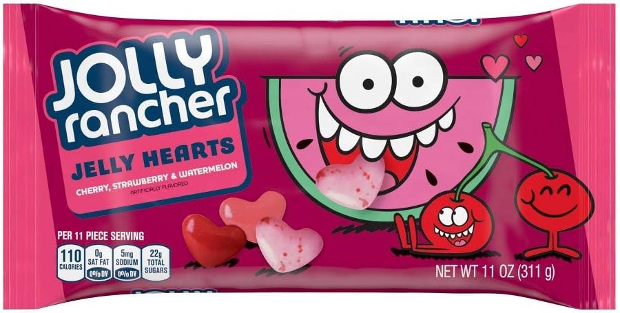Amazon.com : JOLLY RANCHER Assorted Fruit Flavored Jelly Hearts ...
