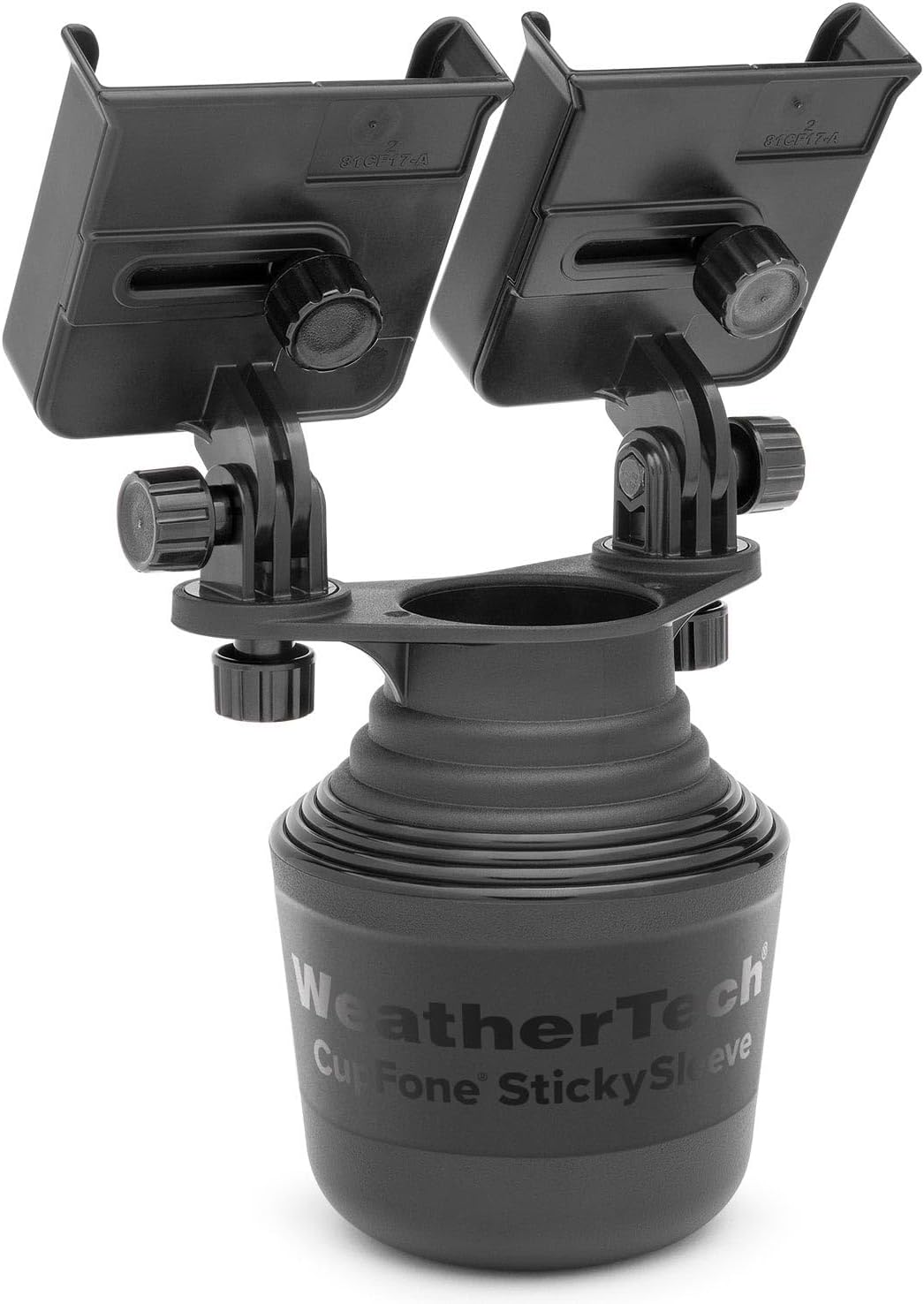 Amazon.com: WeatherTech CupFone XL and Extension with Black Solid ...