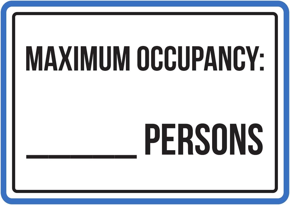 Amazon.com: Maximum Occupancy:-Persons Pool Spa Warning Small Sign ...