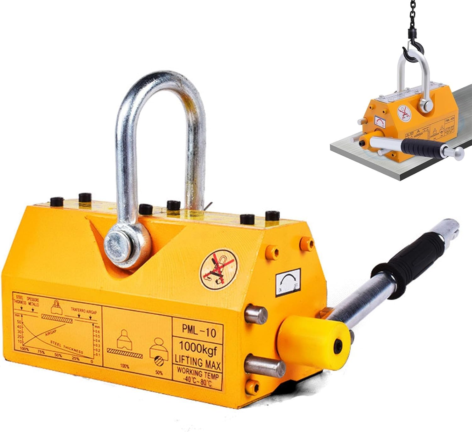 Permanent Lifting Magnet with Release Lever - Heavy Duty Manual ...