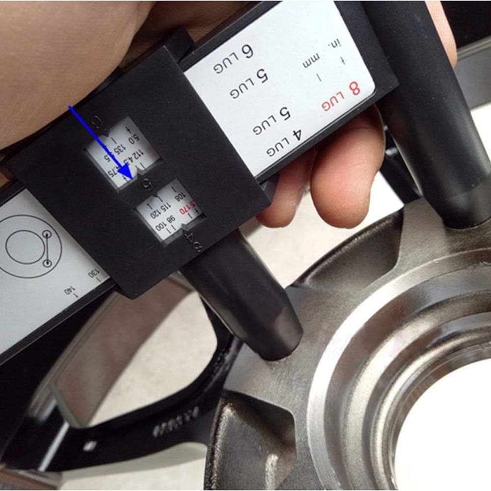 Wheel Alignment WHEEL RIM BOLT CIRCLE PATTERN SLIDING MEASURING TOOL ...