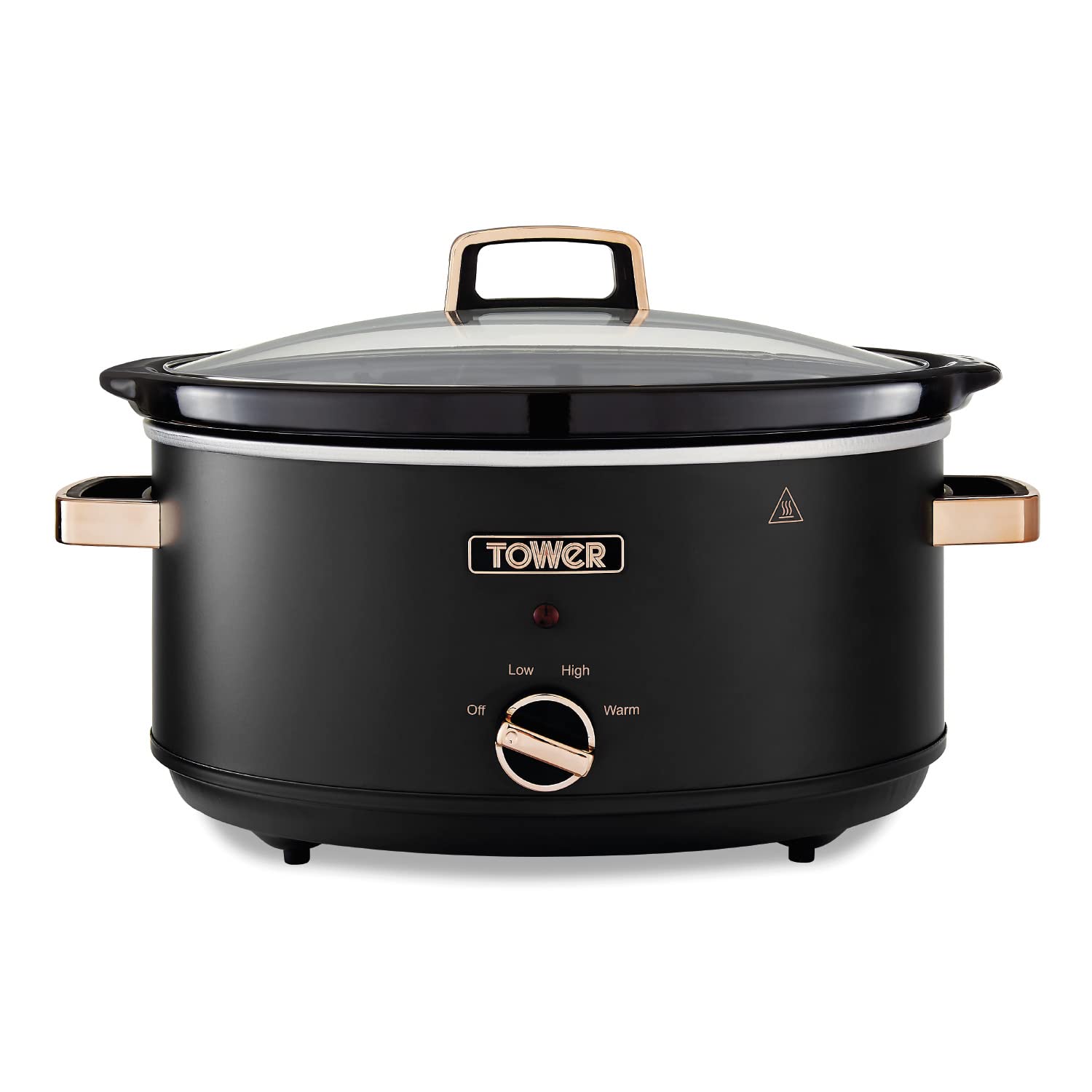 Tower T16043BLK Cavaletto 6.5 Litre Slow Cooker with 3 Heat Settings ...