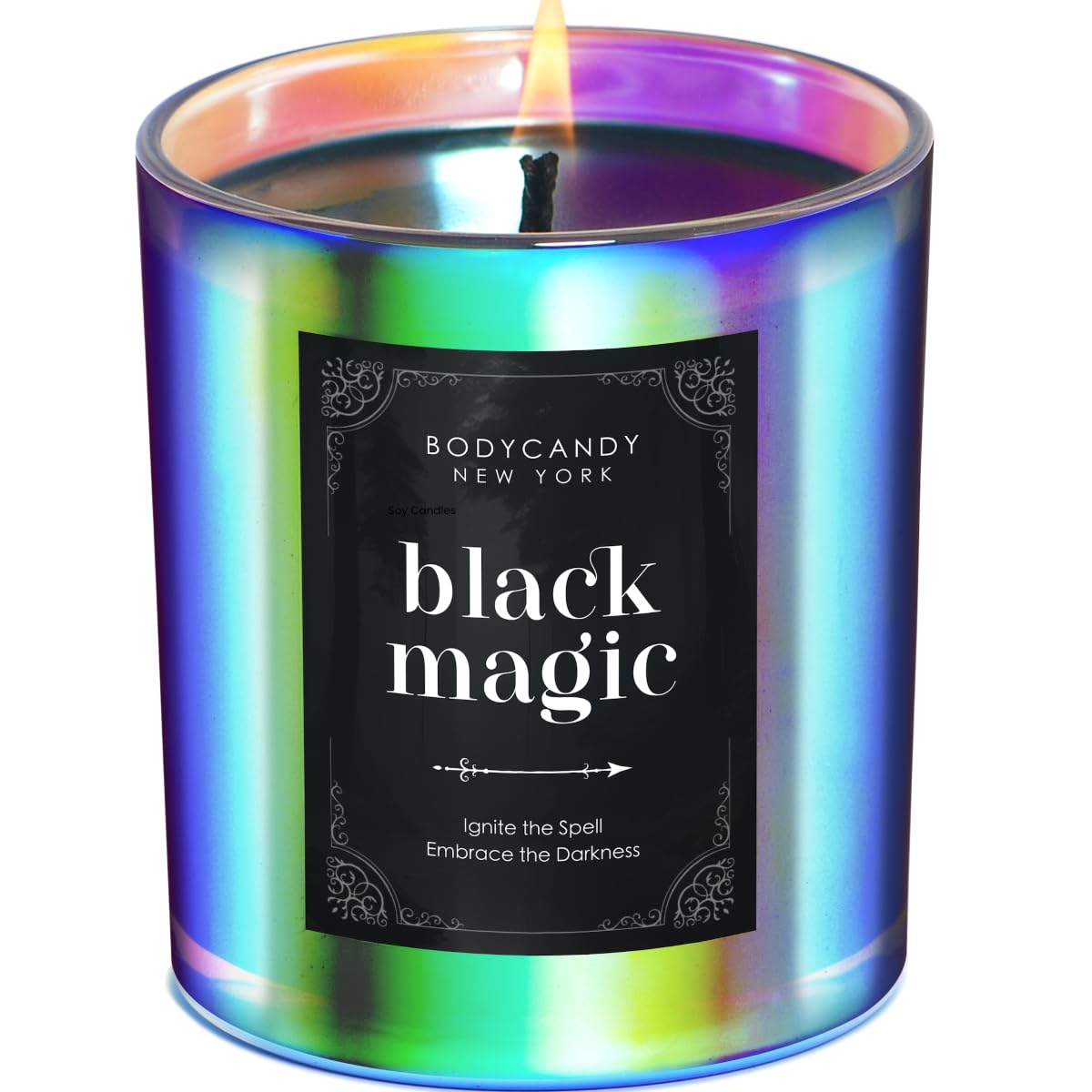 Amazon.com: BCNY Black Magic Candle – Cool Spiritual Scented Black ...