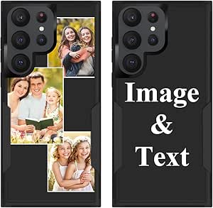 Amazon.com: KakaTify Custom Phone Case for Galaxy S23 Ultra 5G Shockproof Full Body Protection ...