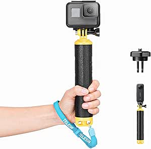 Amazon.com : TELESIN Floating Hand Grip for GoPro Hero 13 12 11 10 9 8 ...