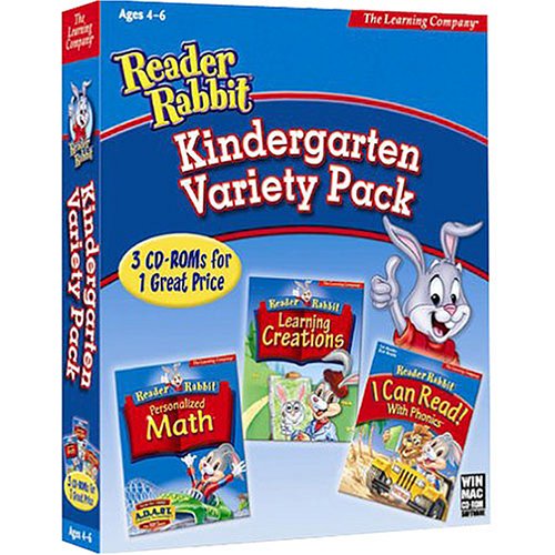 Amazon.com: RIVERDEEP Reader Rabbit Kindergarten Variety Pack ( Windows ...