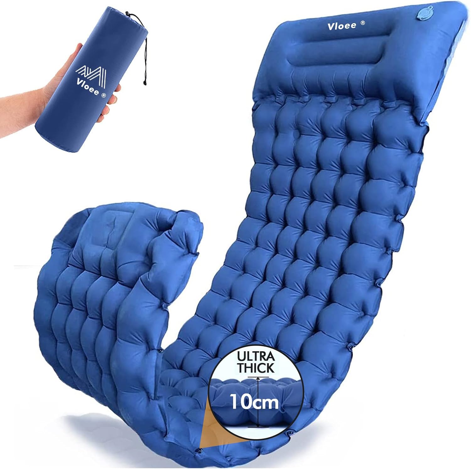 Materassino da campeggio autogonfiante, dimensioni ridotte, 70 x 200 cm, ultraleggero, per ...