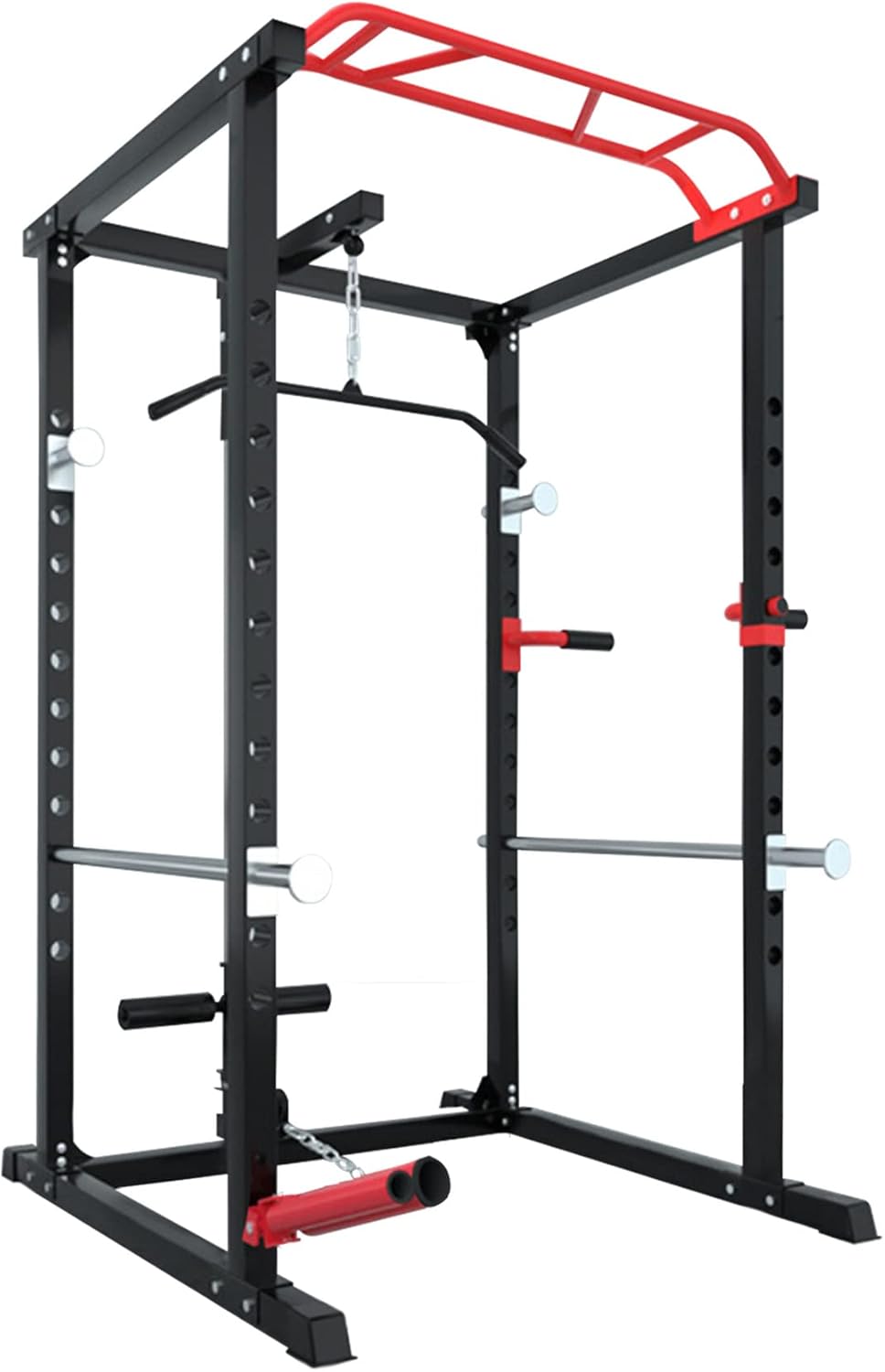 FitnessLAB Power Cage Multi-Function Adjustable Tower Rack Gym Workout ...