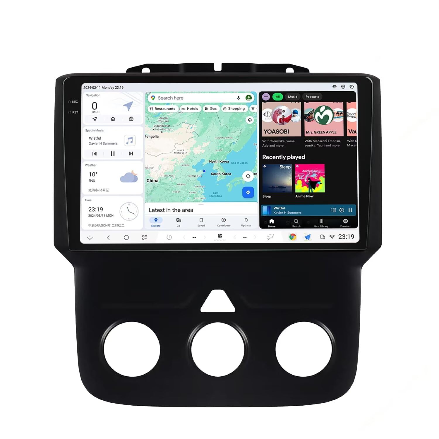 Amazon.com: RONGJI DUDUAUTO Android Car Radio Stereo for Dodge Ram 1500 ...