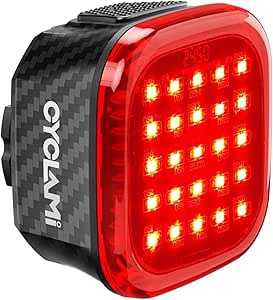 Amazon.com : CYCLAMI Smart Bike Brake Tail Light - 60 Lumens Ultra Bright Bike Rear Light with ...