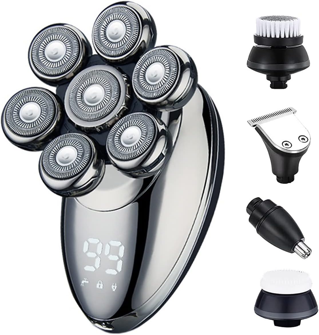 Amazon.com: Head Shavers for Bald Men, 5 in 1 Electric Shaver for Men ...