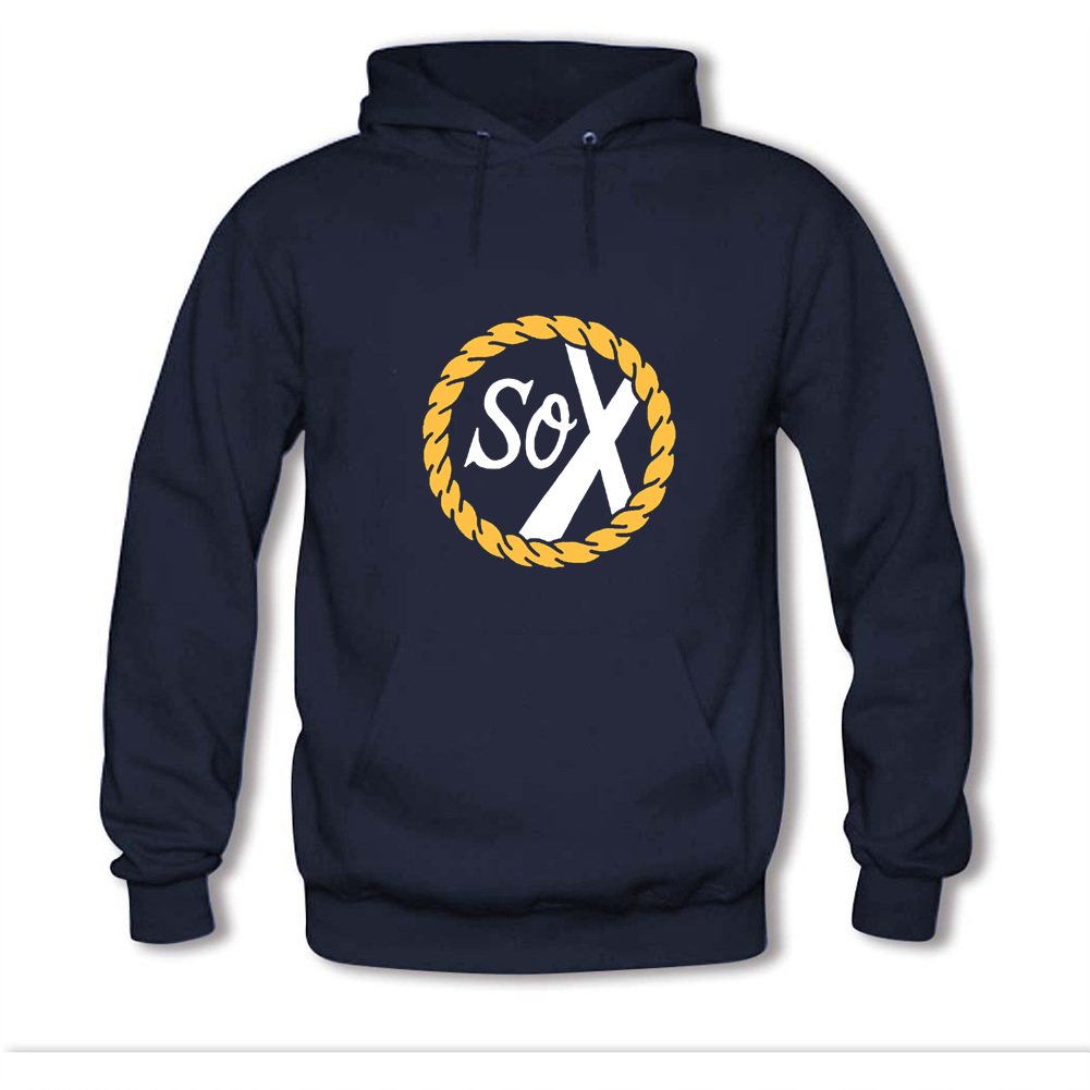 Amazon.com: SharpJojayka Mens Hoodies Chance The Rapper Logo Sox Navy ...