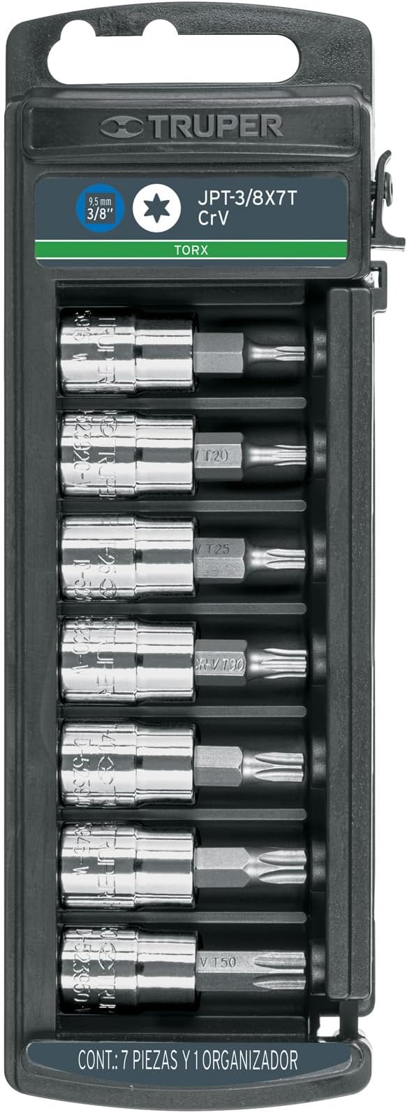 Truper JDTH-1/4X7, Juego de 7 dados torx : Amazon.com.mx: Herramientas ...