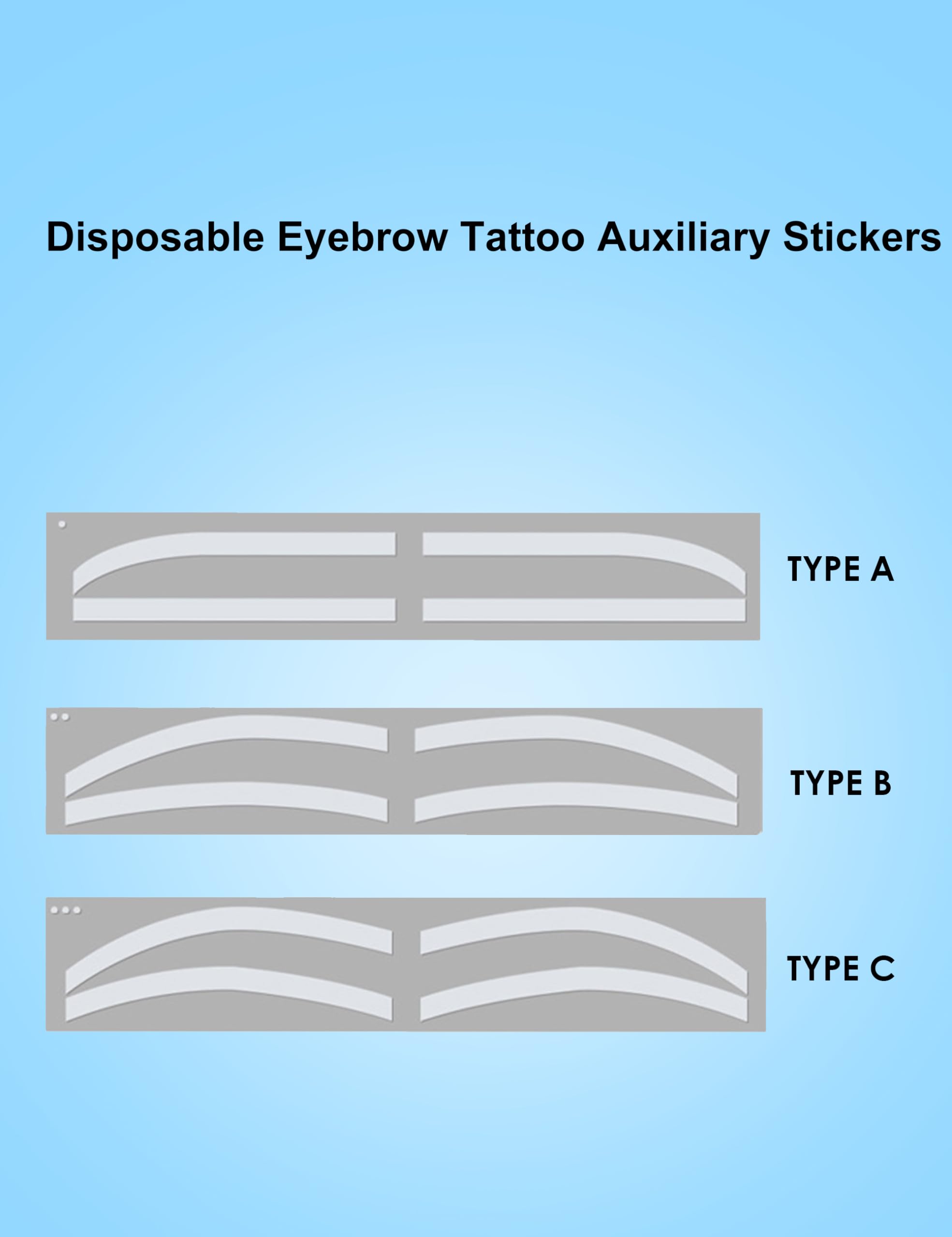 Snapklik.com : 6 Pairs Eyebrow Auxiliary Sticker Disposable Adhesive ...