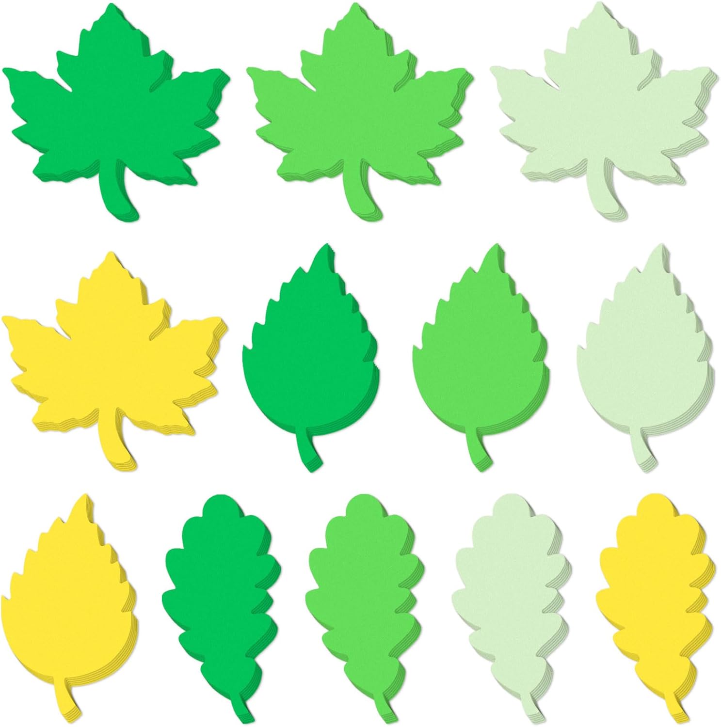 Amazon.com: MixTeach 360 Pcs Spring Leaf Paper Cutouts Assorted Green ...