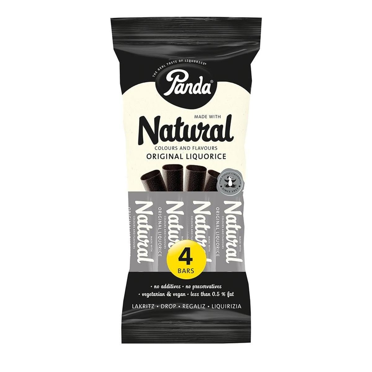 Amazon.com : Panda Original Natural Liquorice Softie Pack of 4 Bars ...