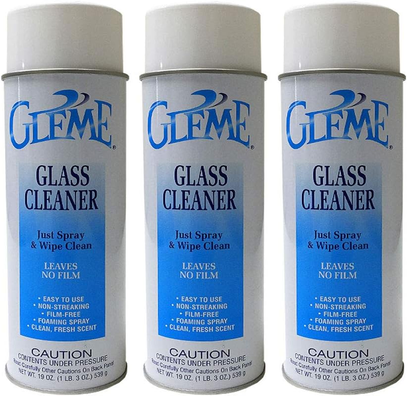 Amazon.com: Gleme Glass Cleaner Aerosol [SET OF 3] : Health & Household