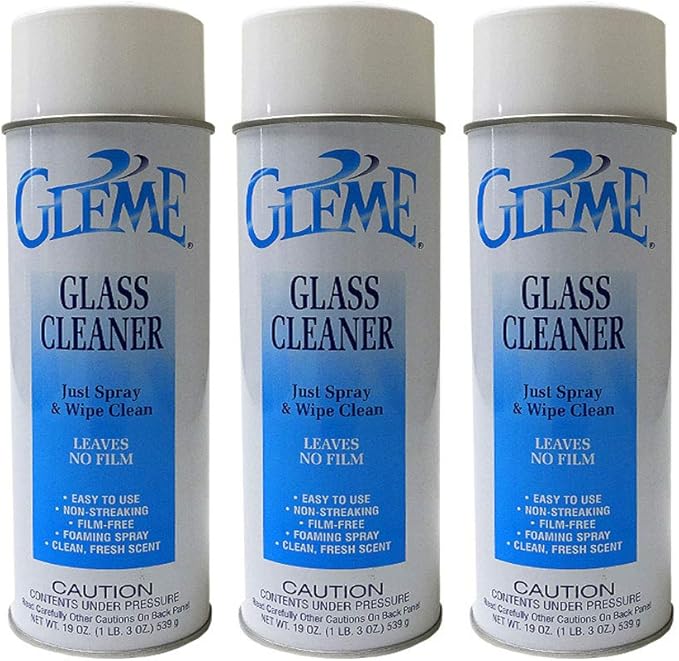 Amazon.com: Gleme Glass Cleaner Aerosol [SET OF 3] : Health & Household
