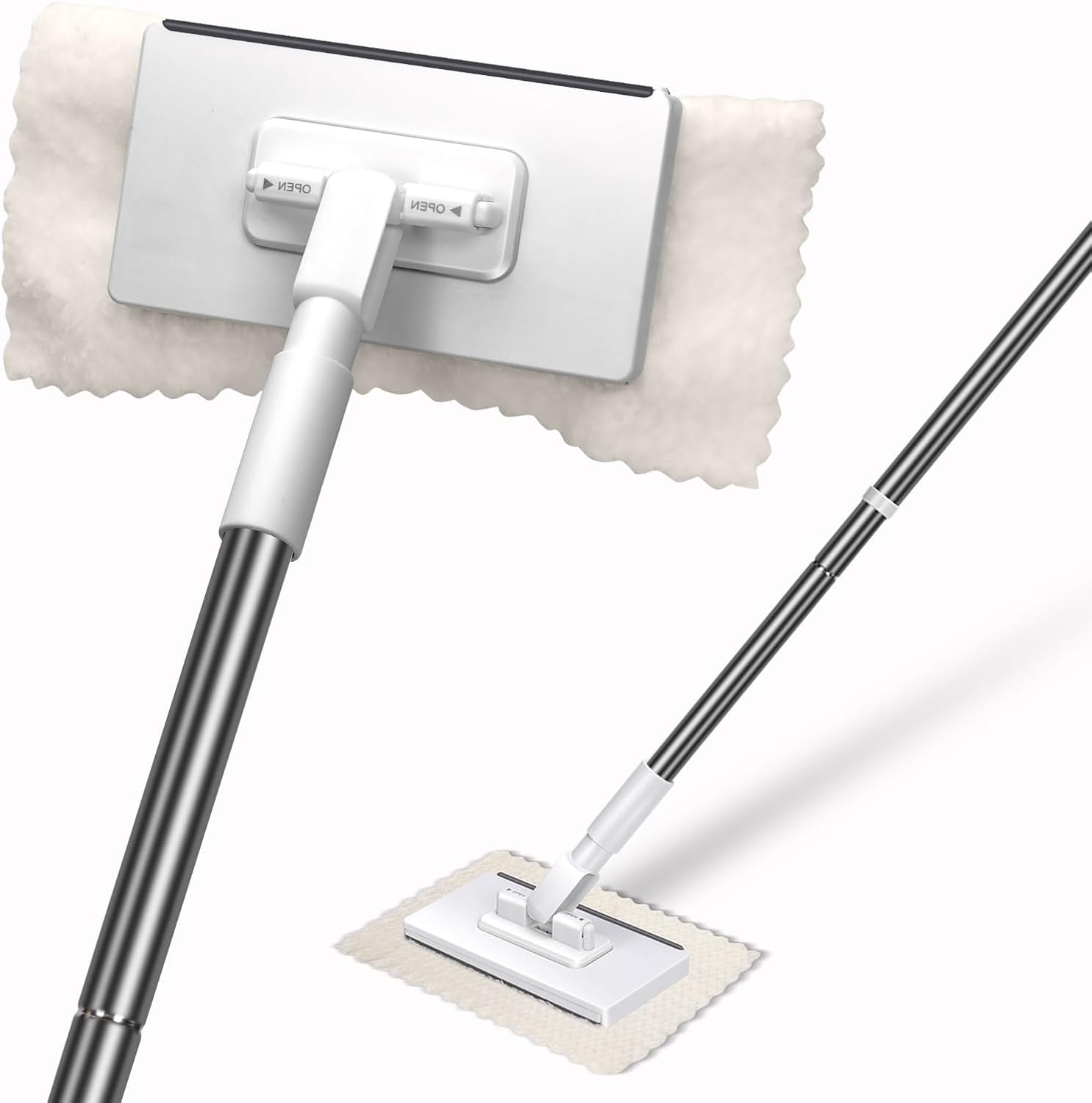 Amazon.com: Mini Sweeper Mop,Masthome Reusable Clamp Mop with Short ...