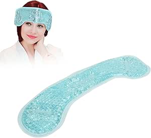 Amazon.com: Head Gel Bead Ice Pack, Hot/Cold Plush Gel Bead Migraine ...