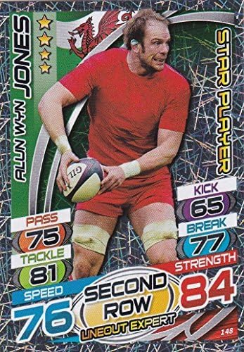 Amazon.co.jp: Topps Rugby Attax England 2015 Alun Wyn Jones Star Player ...