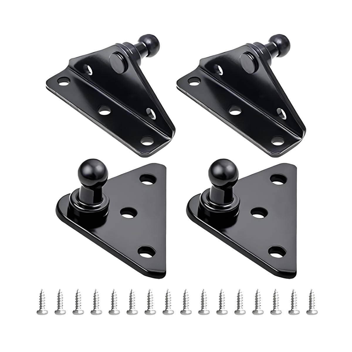 Amazon.com: KHGUZ 10MM Car Ball Stud Mounting Bracket, 4PCS Flat-Type ...
