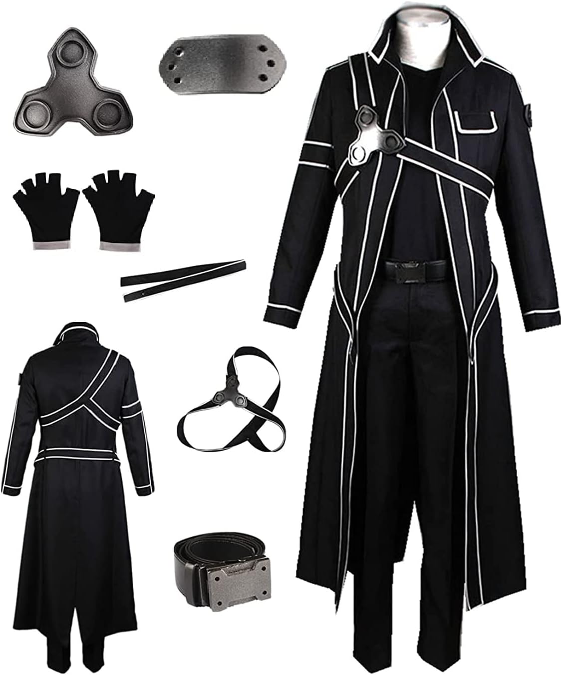 Amazon.com: Cosplay Life Sword Art Online Kirito Kirigaya Kazuto ...