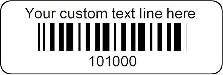 Amazon.com : 1000 Serial Number Bar Code Poly Plastic Labels 1-1/2" x 1 ...