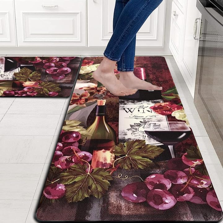 Amazon.com: Vineyard Wine Grape Runner Rug, Soft Non Slip Long Area ...