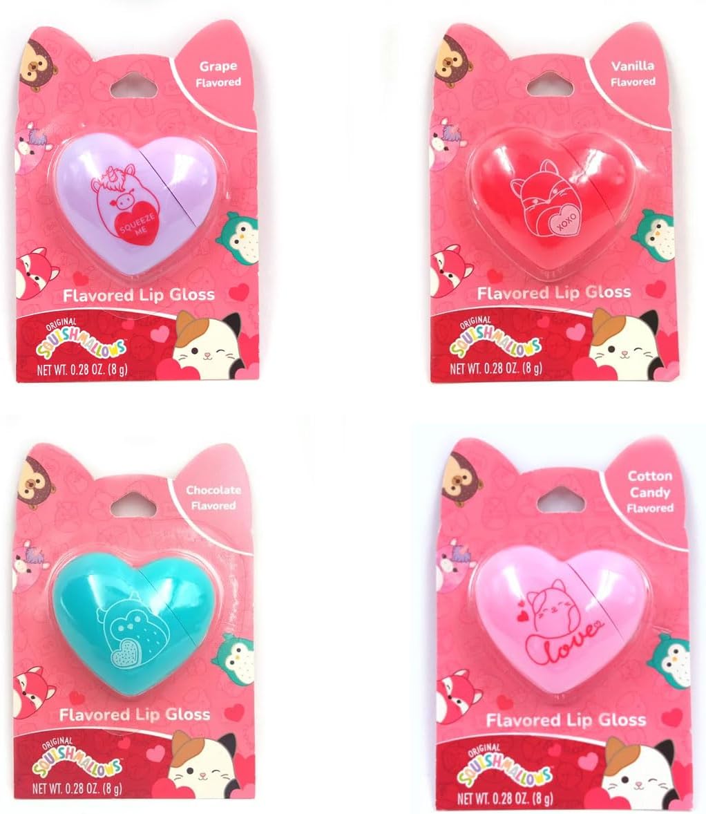 Amazon.com : Taste Beauty 4 Pack Squish Mallows Variety Heart Shaped ...