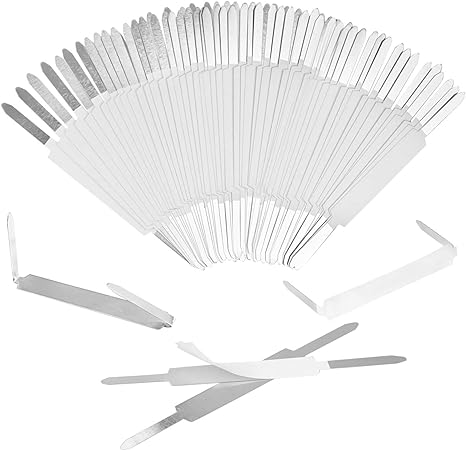 Amazon.com : QYH Self-Adhesive Prong Paper Fasteners 1 inch Capacity ...