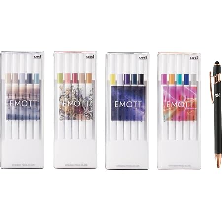 Amazon.com: Emott Fineliner Pen Set #1, 40-Colors, Assorted : Office ...