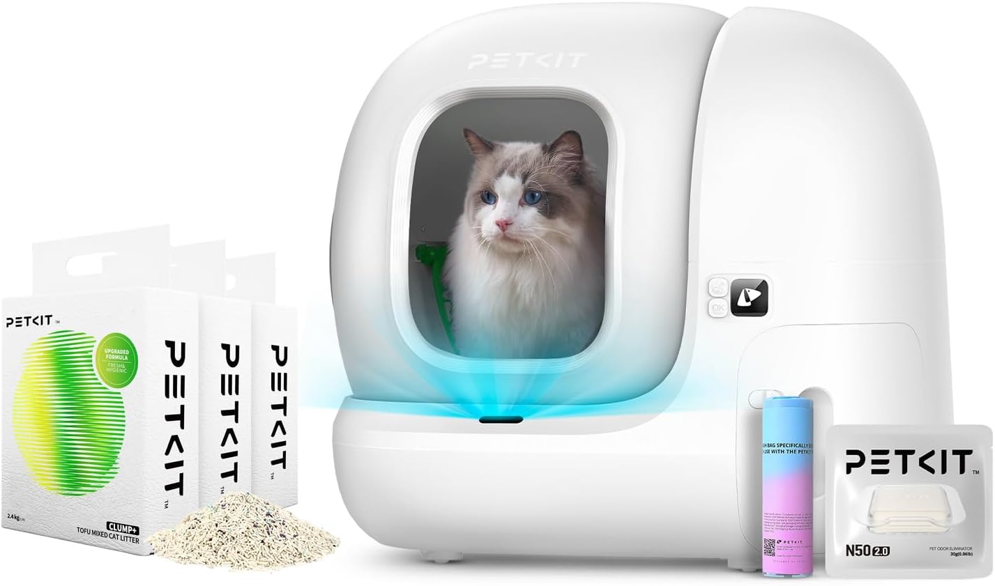 Amazon.com : Bundle of PETKIT PuraMax 2 Self-Cleaning Cat Litter Box ...