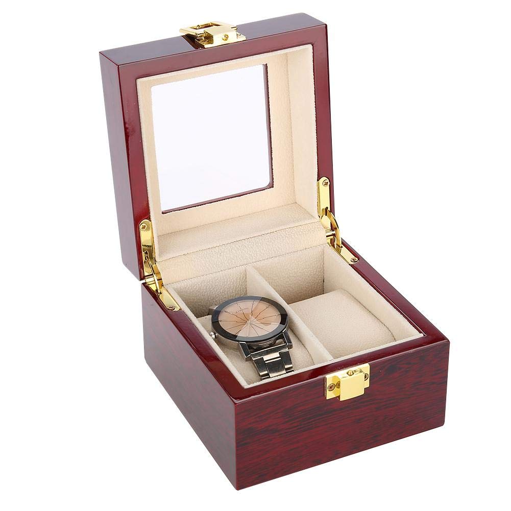 Amazon.com: 2 Grids Watch Box Watch Box, Mens Wrist Watch Storage Case ...