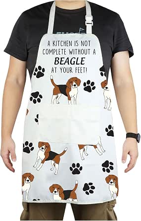 Amazon.com: CENWA Beagle Aprons with Pockets Beagle Gifts Dog Lovers ...