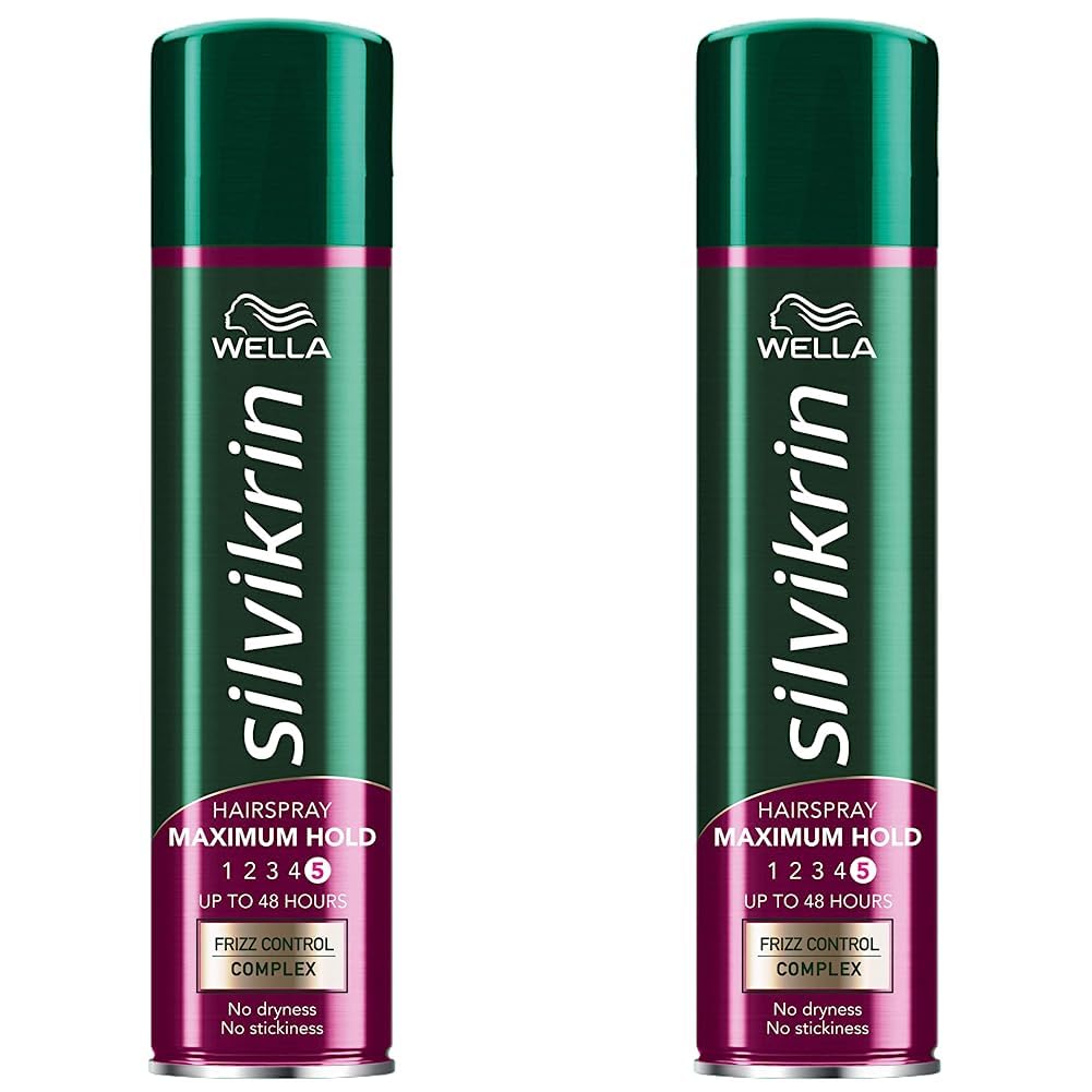 Wella Silvikrin Maximum Hold Hairspray, 400ml (Pack of 2) : Amazon.co ...