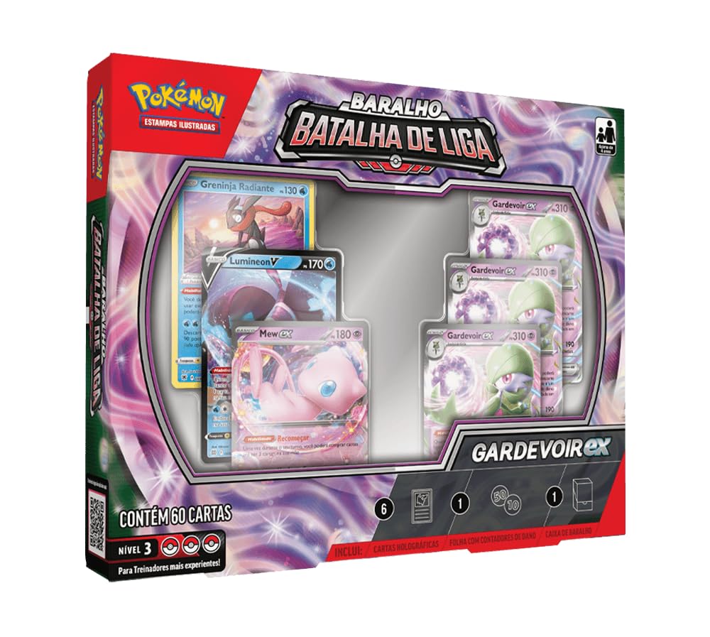 Pokémon Deck Batalha De Liga Gardevoir Ex Br Brinquedos