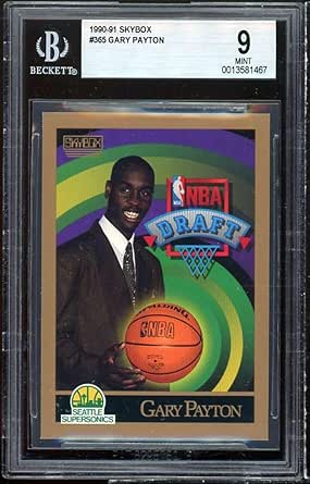 Amazon.com: Gary Payton Rookie Card 1990-91 Skybox #365 BGS 9 ...