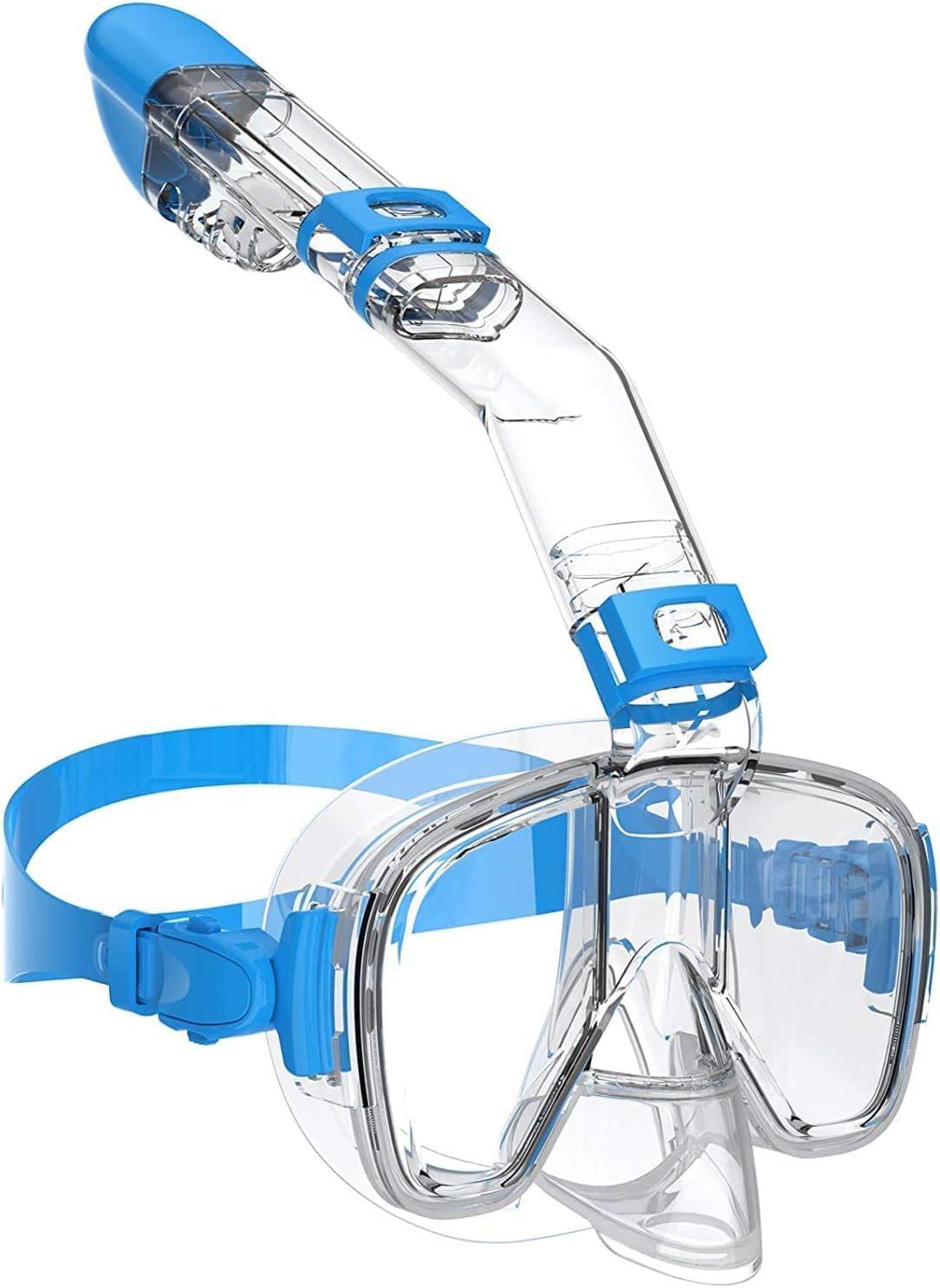 Amazon.com : Latest Half Face Snorkel Mask with Easy Breathing Dry Top ...