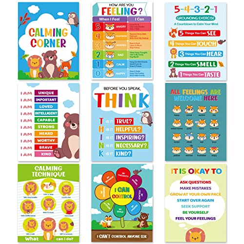 9 Calming Corner Classroom Posters for Classroom Decorations, - Want It All