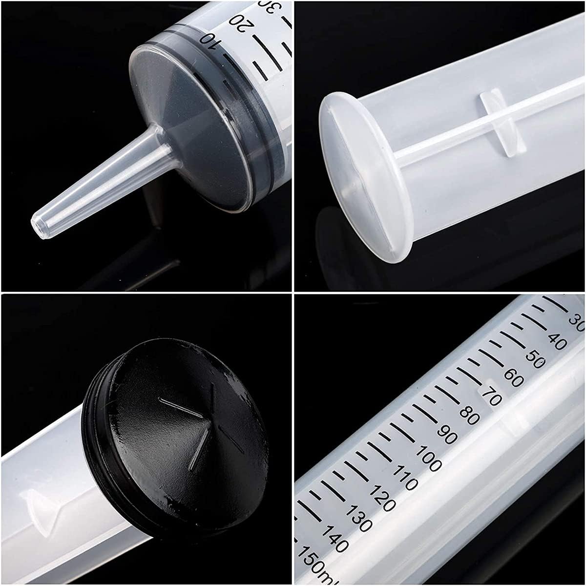 Changlesu 150 ml Syringe Reusable Liquid Syringe with 19cm Tube Plastic ...