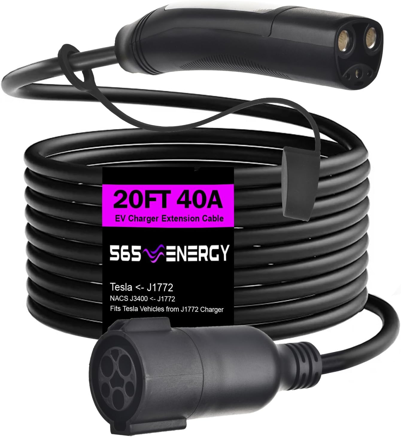 Amazon.com: Extension Cable only for J1772 (Non Tesla) to Tesla Vehicle ...