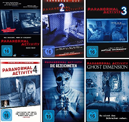 Paranormal Activity - 6 DVD Set (Teil 1-4 + die Gezeichneten + Ghost ...