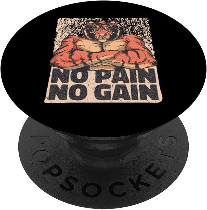 Amazon.com: Muscle Swole Tiger PopSockets Swappable PopGrip : Cell ...
