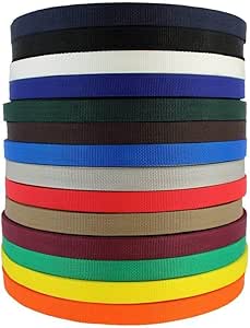 Amazon.com : SGT KNOTS Polypropylene Webbing - Lightweight Flat Rope ...