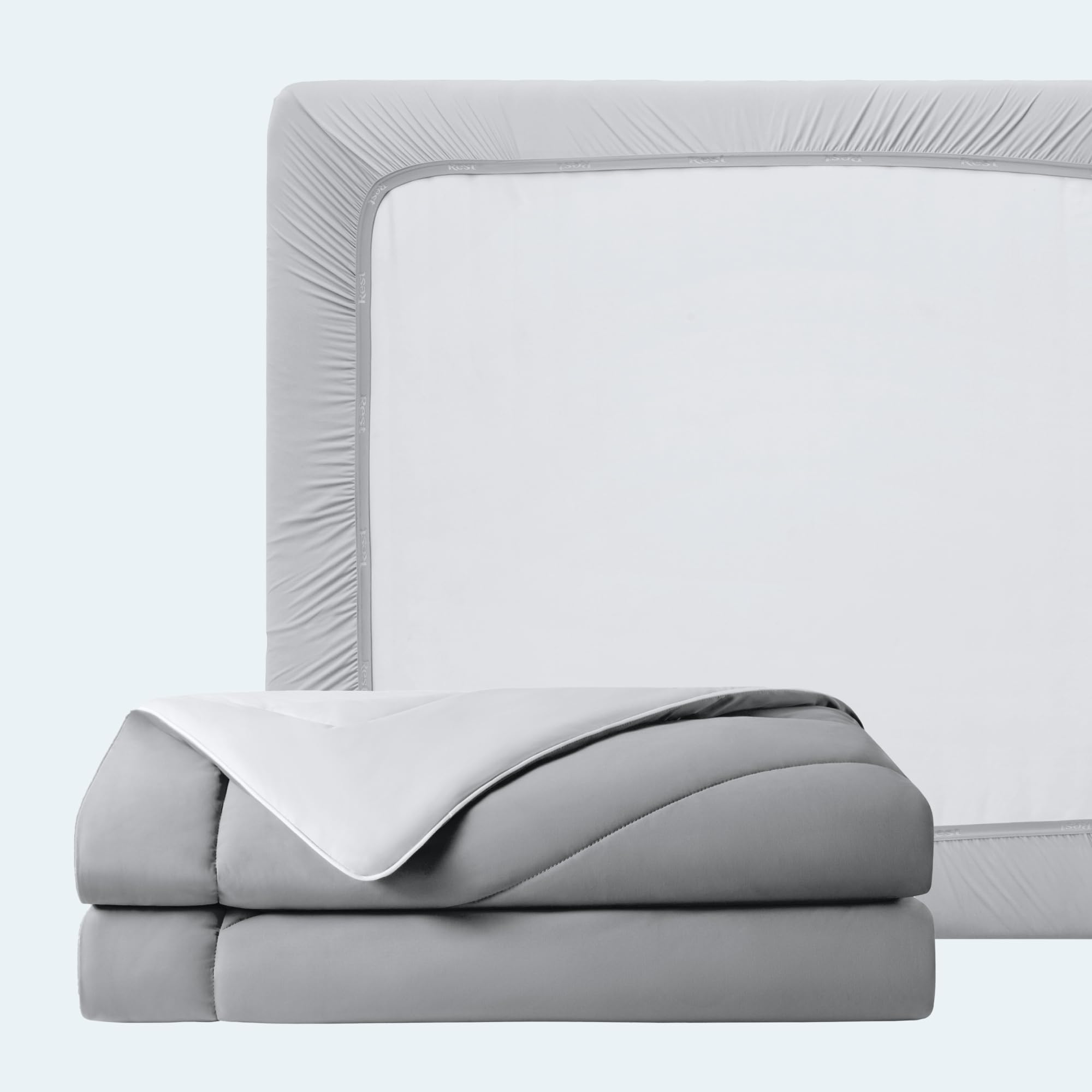 Amazon.com: REST Save $111 on Evercool Comforter + Cooling Fitted Sheet ...