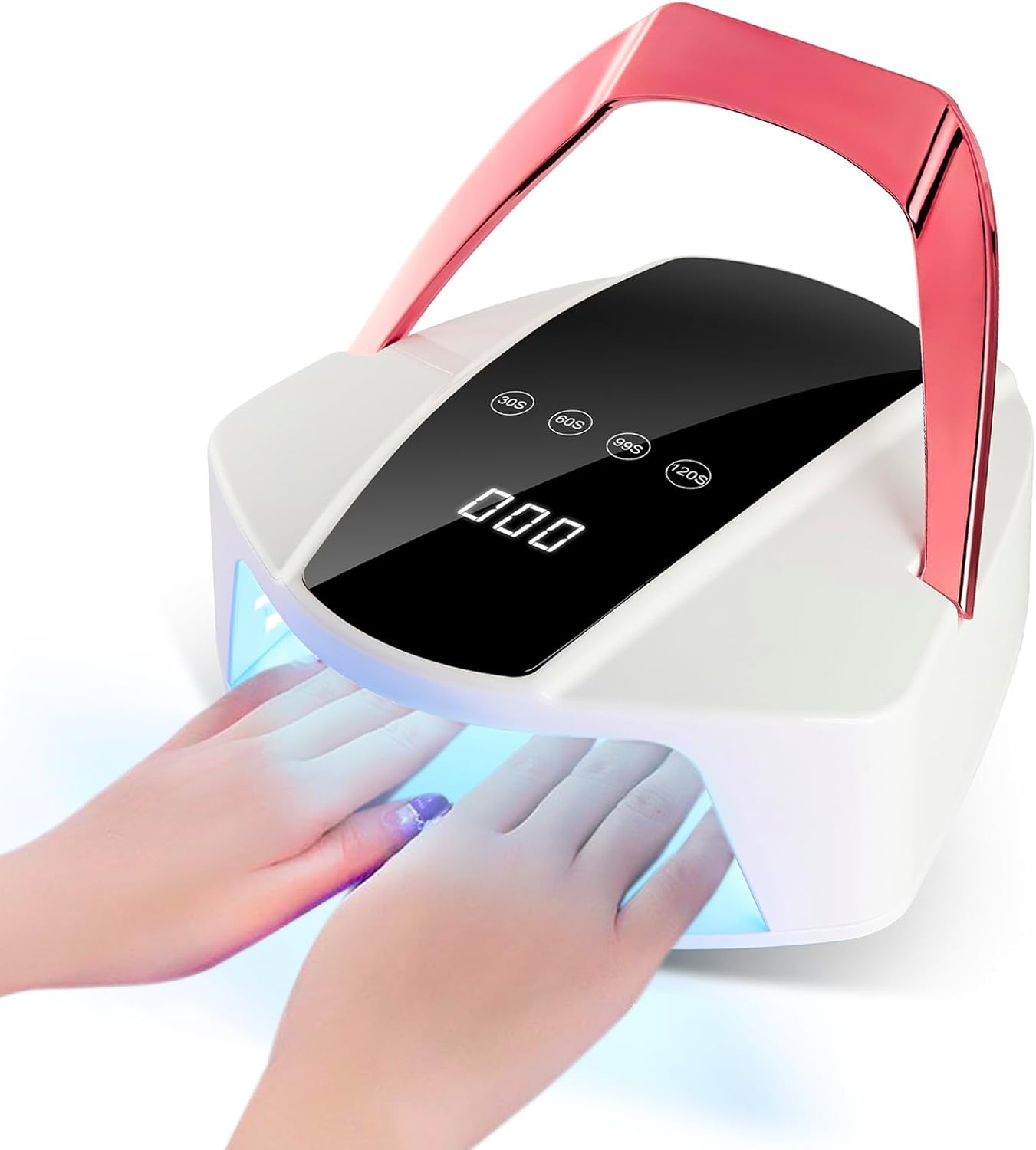 Amazon.com: Cordless UV LED Nail Lamp Rechargeable 96W Nail Polish ...